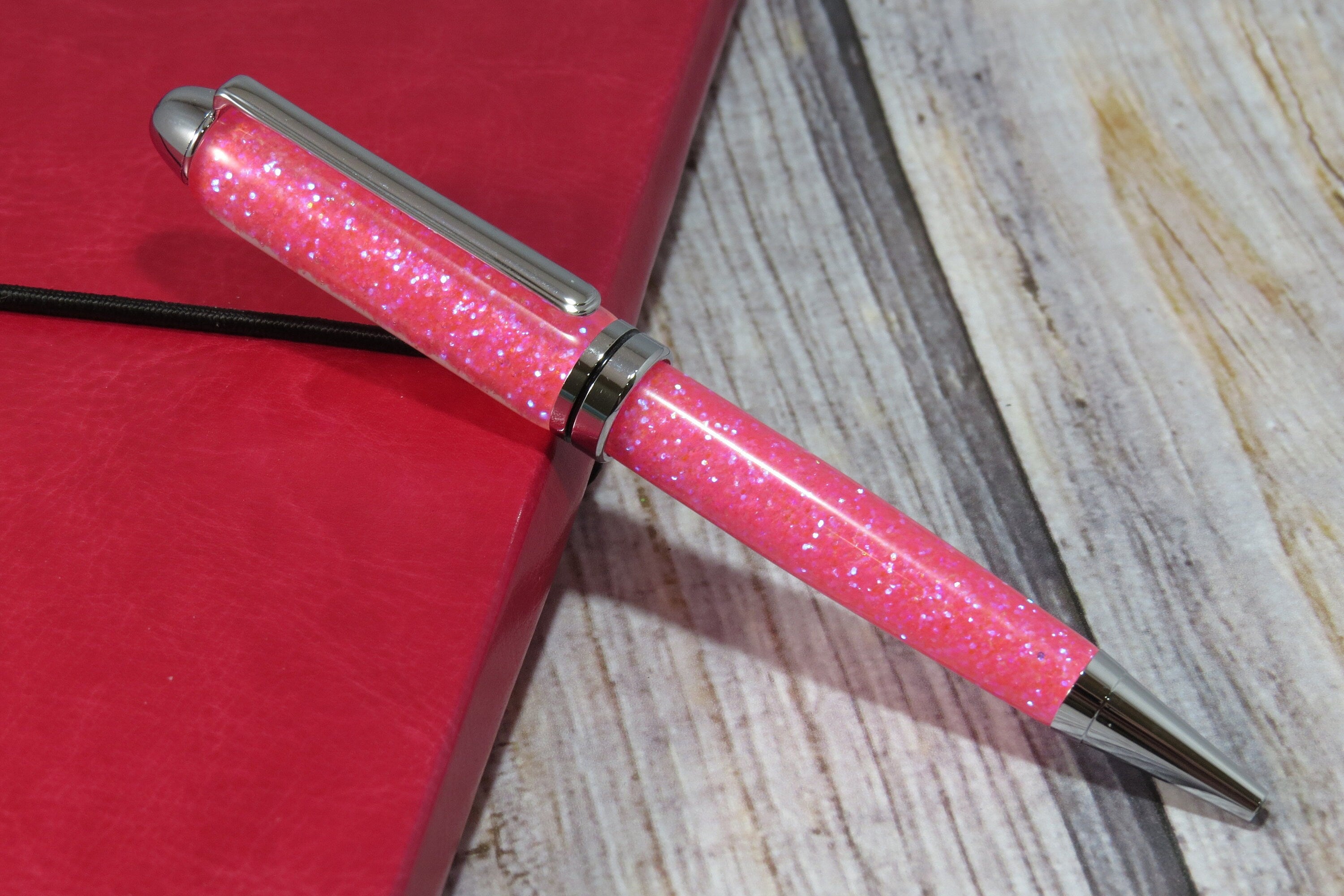 Hot Pink Glitter Pen - Personalization Optional – Blessed Bear Boutique